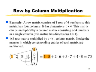 Lesson 1 matrix | PPT
