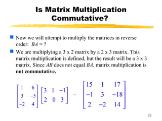 Lesson 1 matrix | PPT