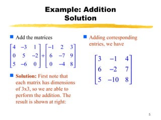 Lesson 1 matrix | PPT