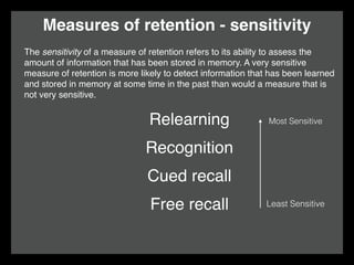 Relearning Psychology Examples