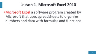 Microsoft Excel 2010