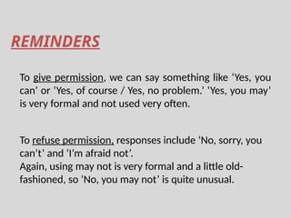 MODALS OF PERMISSION CAN, COULD AND MAY.pptx