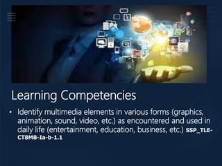 Lesson 1 multimedia | PPTX