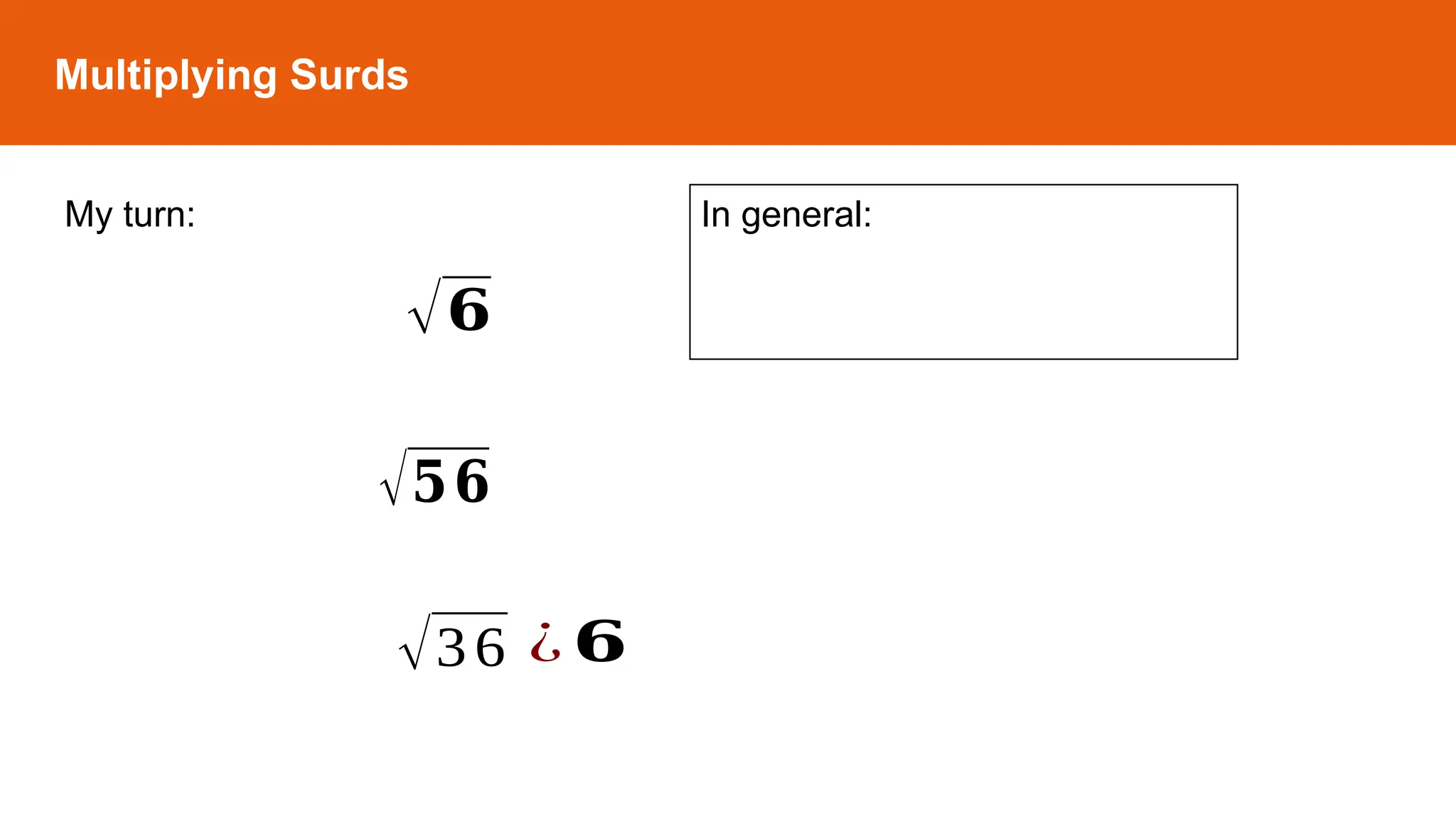Lesson IGCSE O level Multiplying Surds.pptx