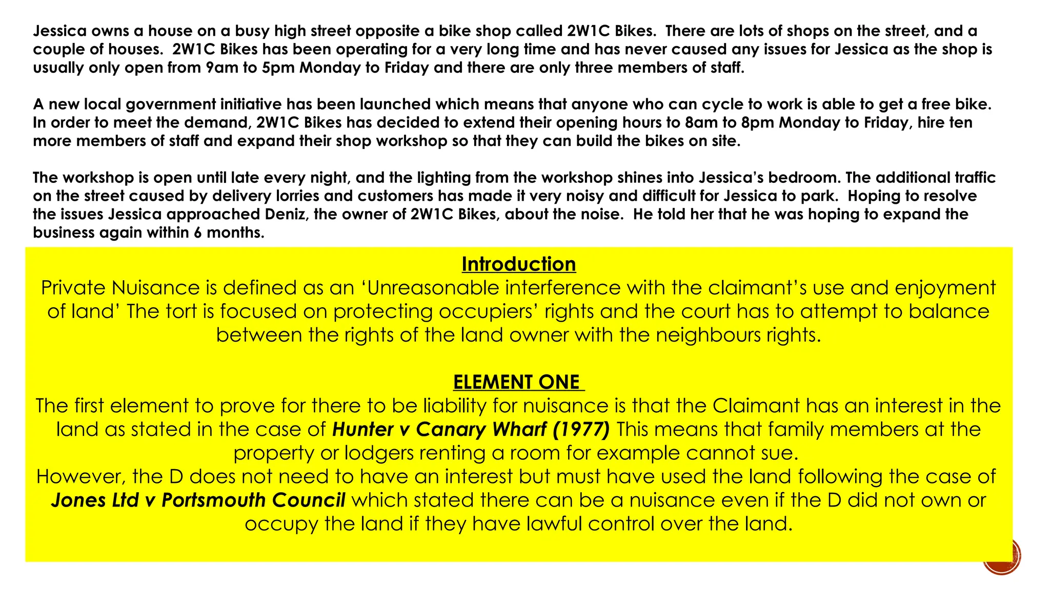 Lesson 1- Tort of The Private Nuisance.pptx