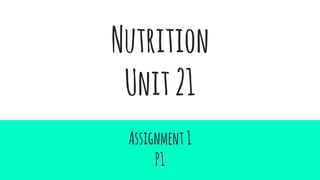 Lesson 1- Nutritional Health | PPT