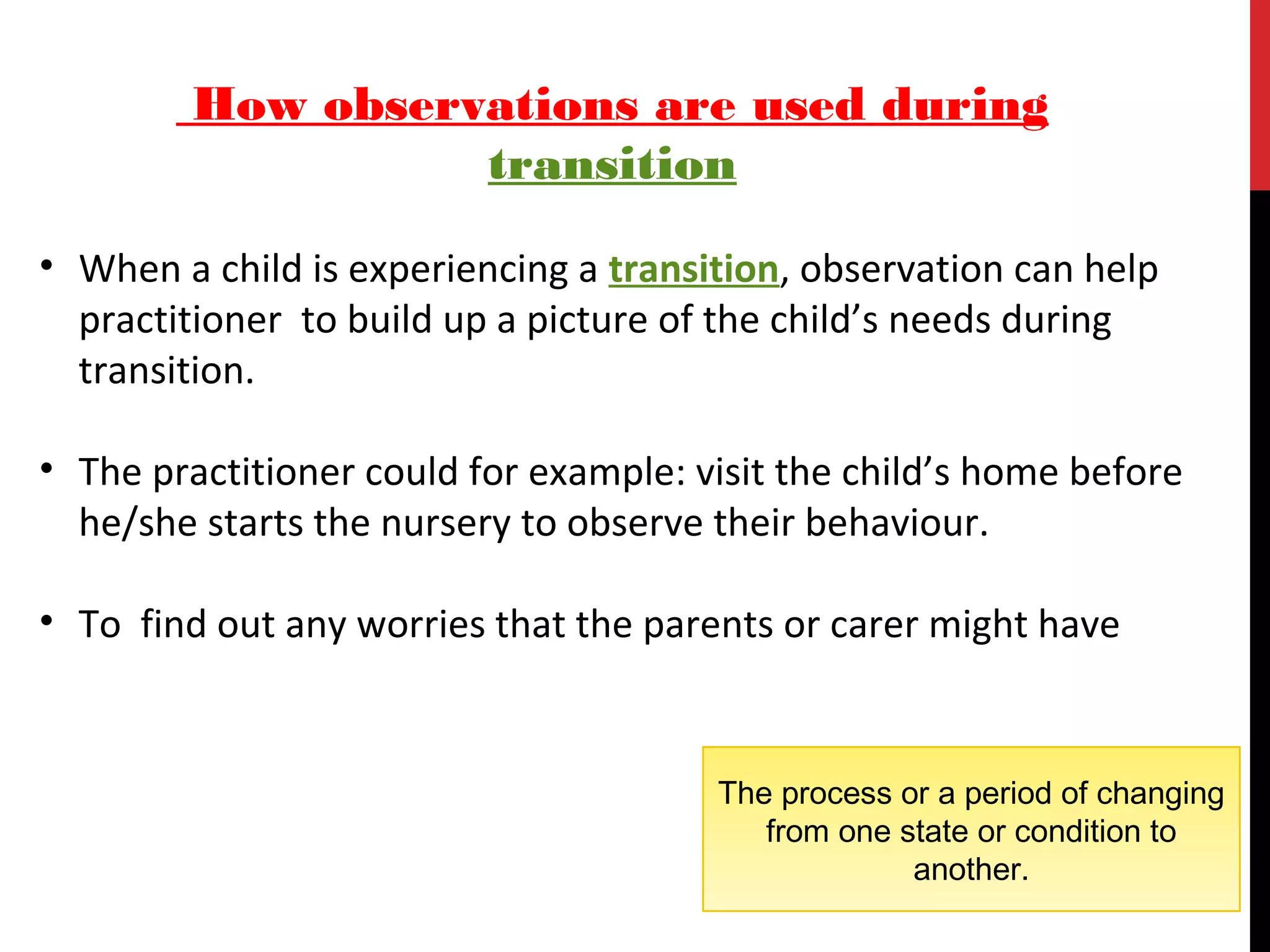 Observation, Assessment and Planning in Early Years | PPT
