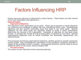 Lesson 1 overview of hr planning | PDF