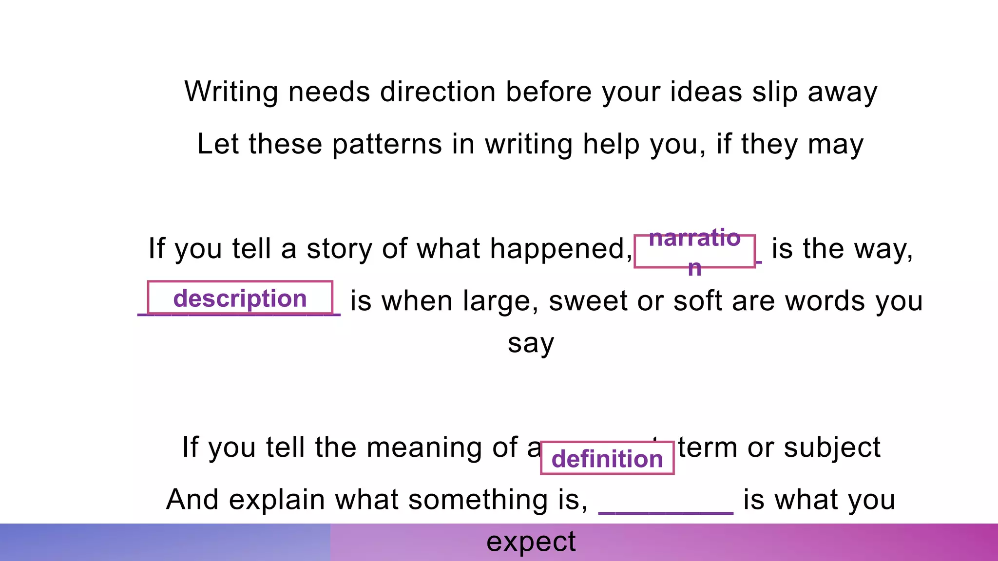 LESSON 1- Patterns of Development in Writing Across Disciplines.pptx