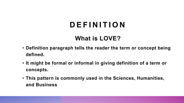 LESSON 1- Patterns of Development in Writing Across Disciplines.pptx ...