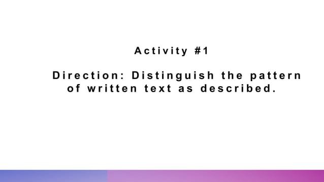 LESSON 1- Patterns of Development in Writing Across Disciplines.pptx ...