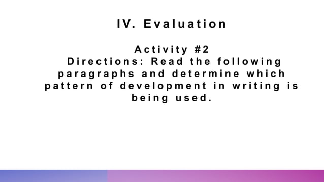 LESSON 1- Patterns of Development in Writing Across Disciplines.pptx ...