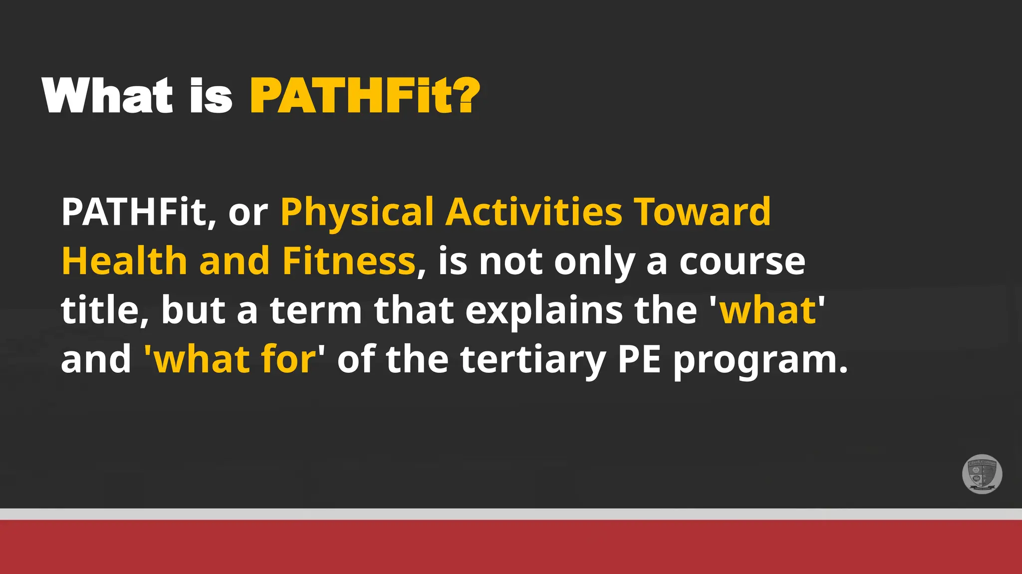 PHYSICAL EDUCATION 1 PATH FIT 1 LESSON 1 | PPTX