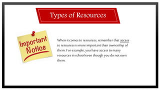 Lesson 1 Personal Resources | PPT