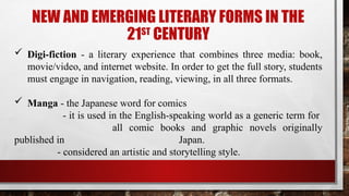 Lesson 1 - Philippine literature and 21st century literary genres.pptx