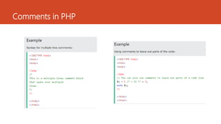 Lesson 1 php syntax | PPTX