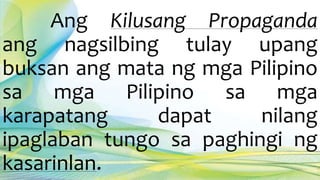 ANG MGA PROPAGANDISTA 6 | PPTX