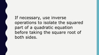 lesson 1-quadratic equation.pptx | Physics | Science