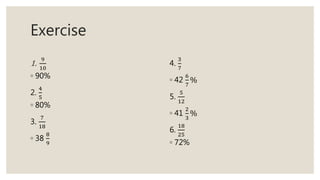 Lesson 1 - Quarter 3 (Percent in Relation to fraction, Ratio, and ...