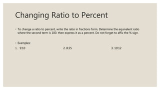 Lesson 1 - Quarter 3 (Percent in Relation to fraction, Ratio, and ...