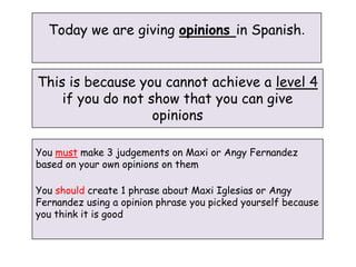 Lesson 1. range of opinions differentiated version | PPT