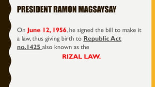 LESSON 1 - RIZAL LAW. jdjhhefhfhbfjfbhfbhfb | PPT