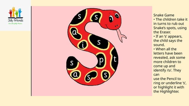 Lesson 1- S Jolly Phonics Lesson 1 - Sound S | PPTX