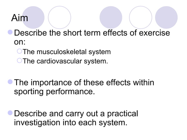 Lesson 1 short term effect (musculoskeletal) | PPT