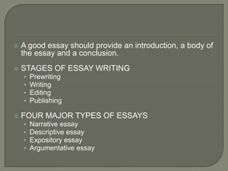 Lesson 1 - Essay Structure | PPTX | Homework and Study | Education