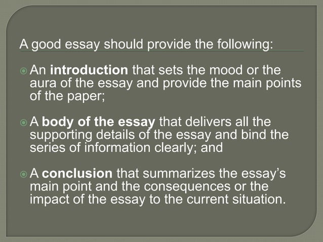 Lesson 1 - Essay Structure | PPTX | Homework and Study | Education