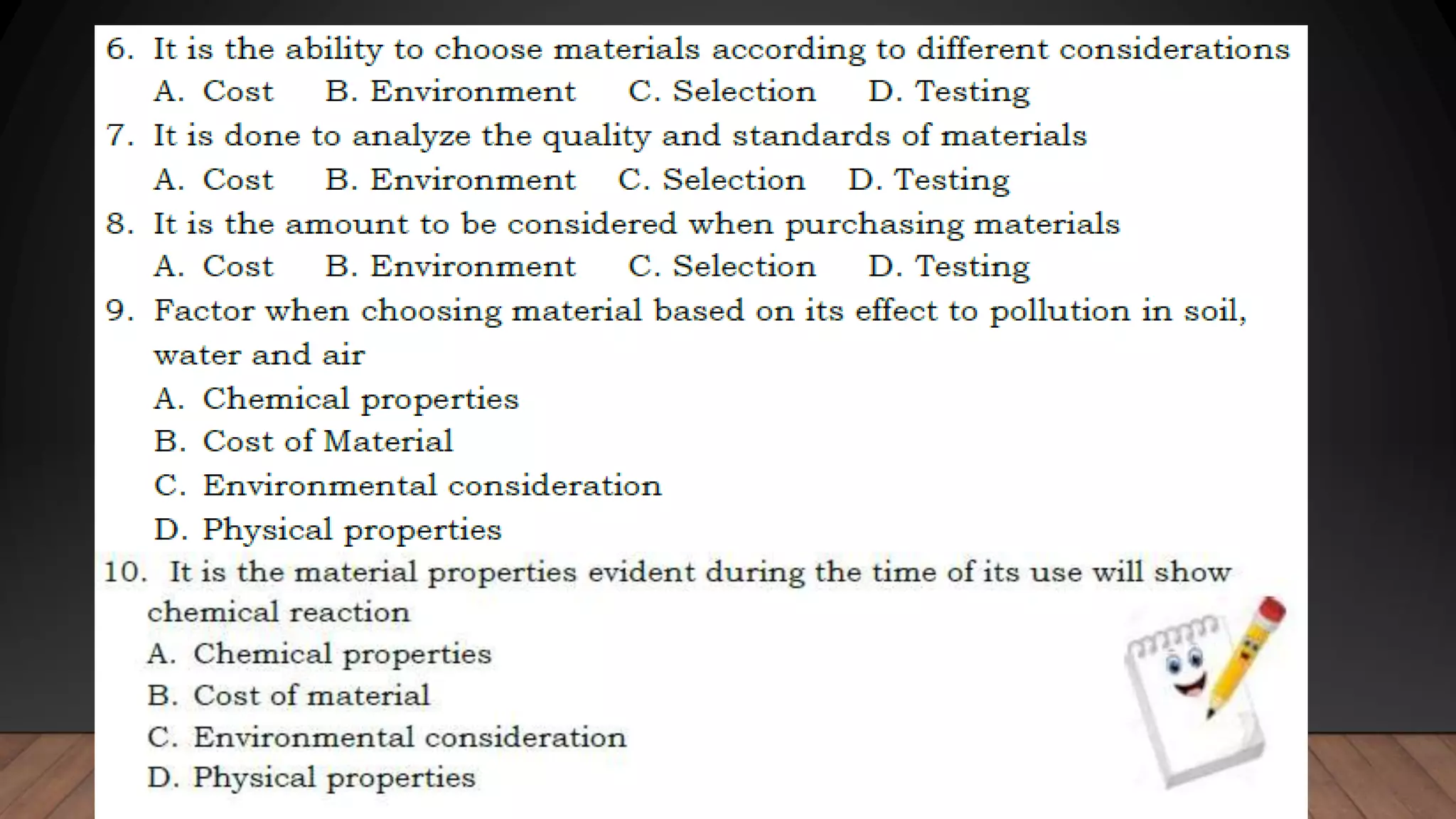 LESSON 1 - SPECIFICATION OF MATERIALS AND COMPONENTS.pptx