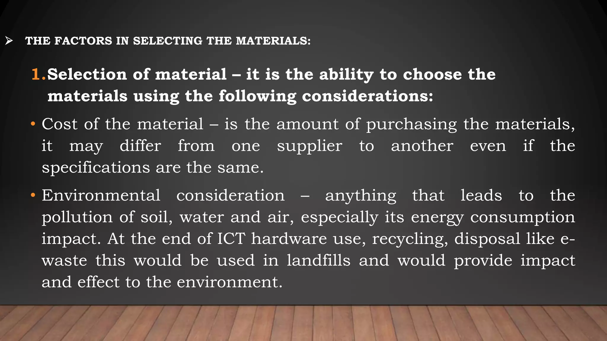 LESSON 1 - SPECIFICATION OF MATERIALS AND COMPONENTS.pptx