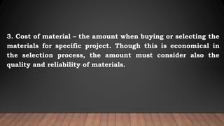 LESSON 1 - SPECIFICATION OF MATERIALS AND COMPONENTS.pptx