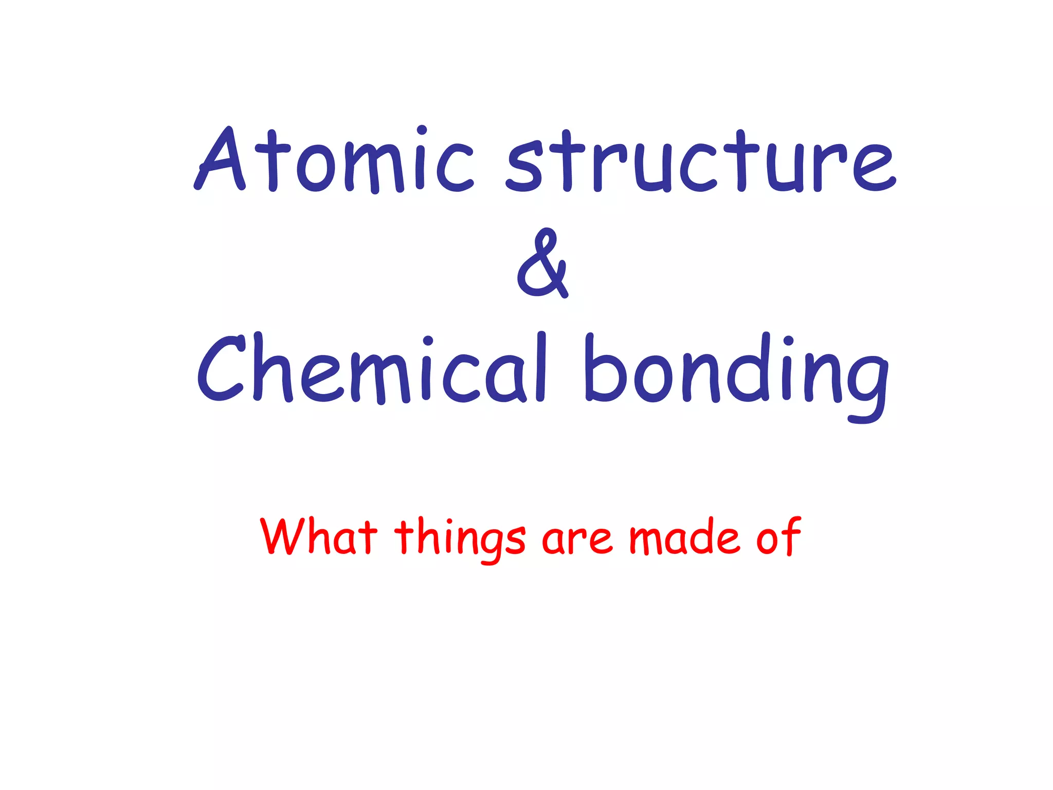 Lesson 1 - Structure and Bonding.pptx