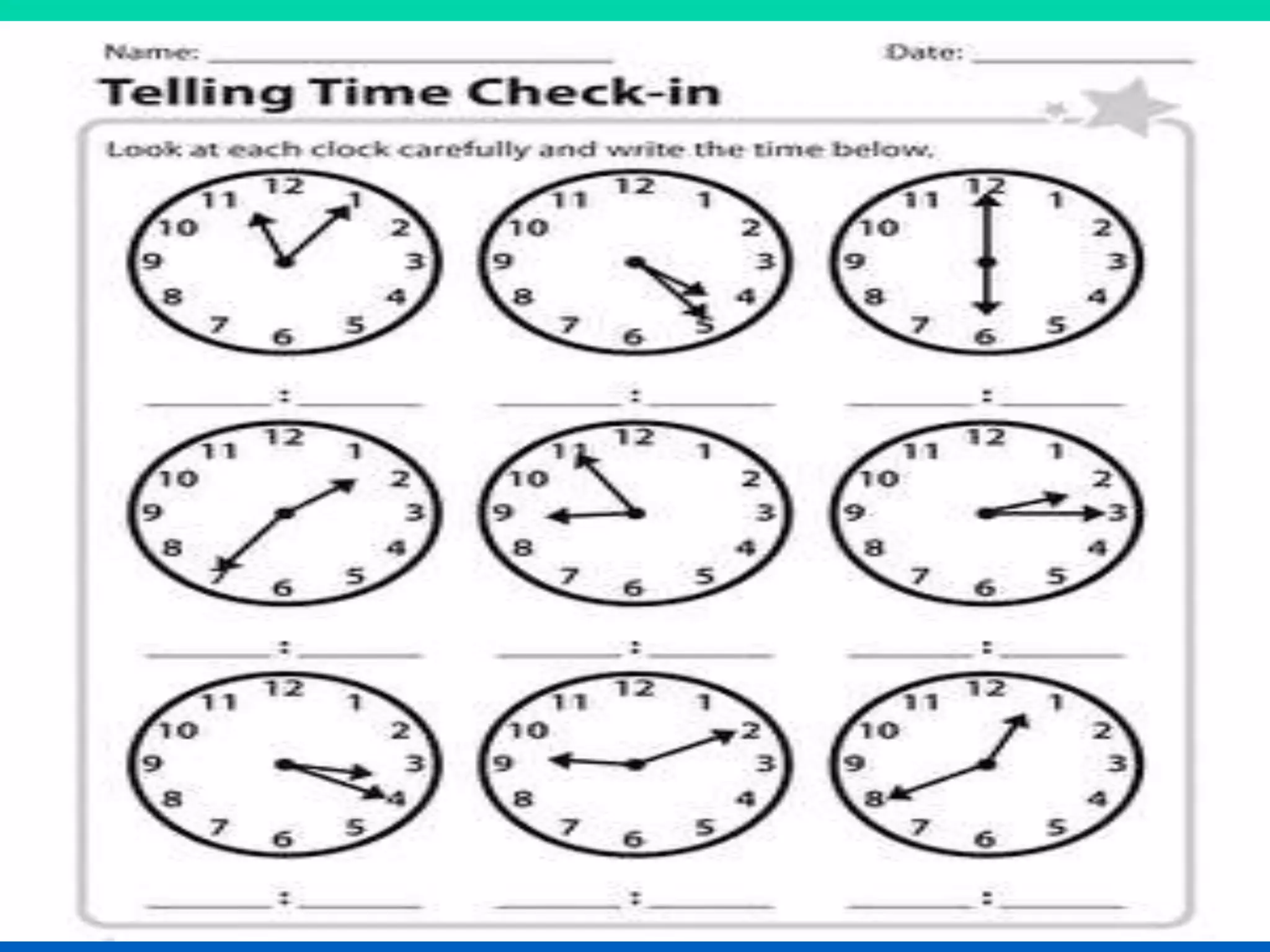 Lesson 1 -Telling/Writing Time | PPTX | Education