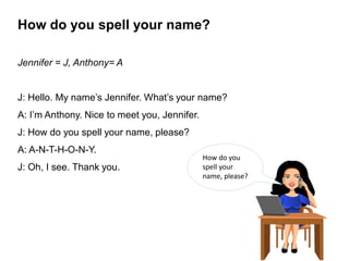 Lesson 1 the alphabet | PPT
