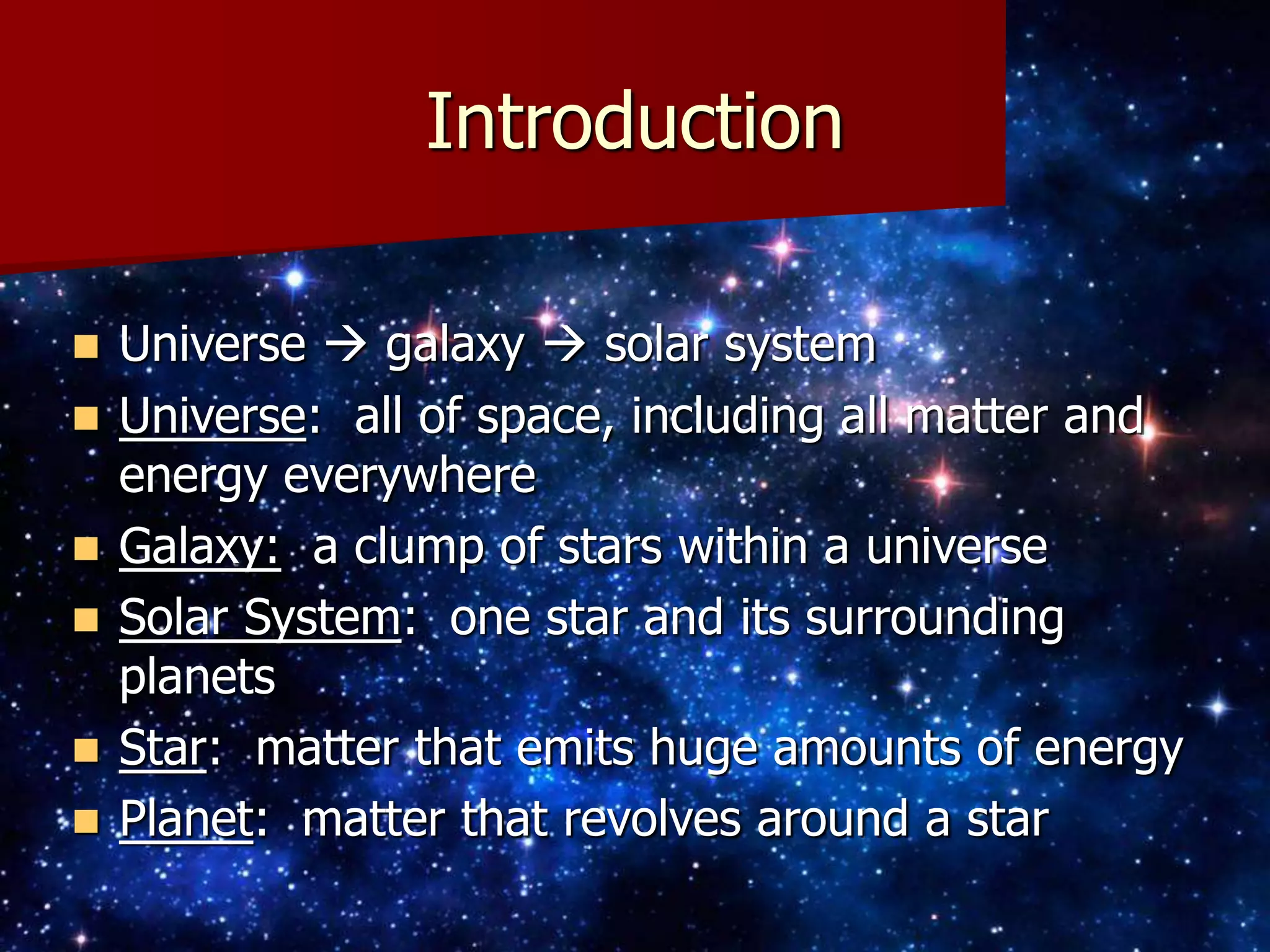 Lesson 1 the origin of the universe and solar system | PPT