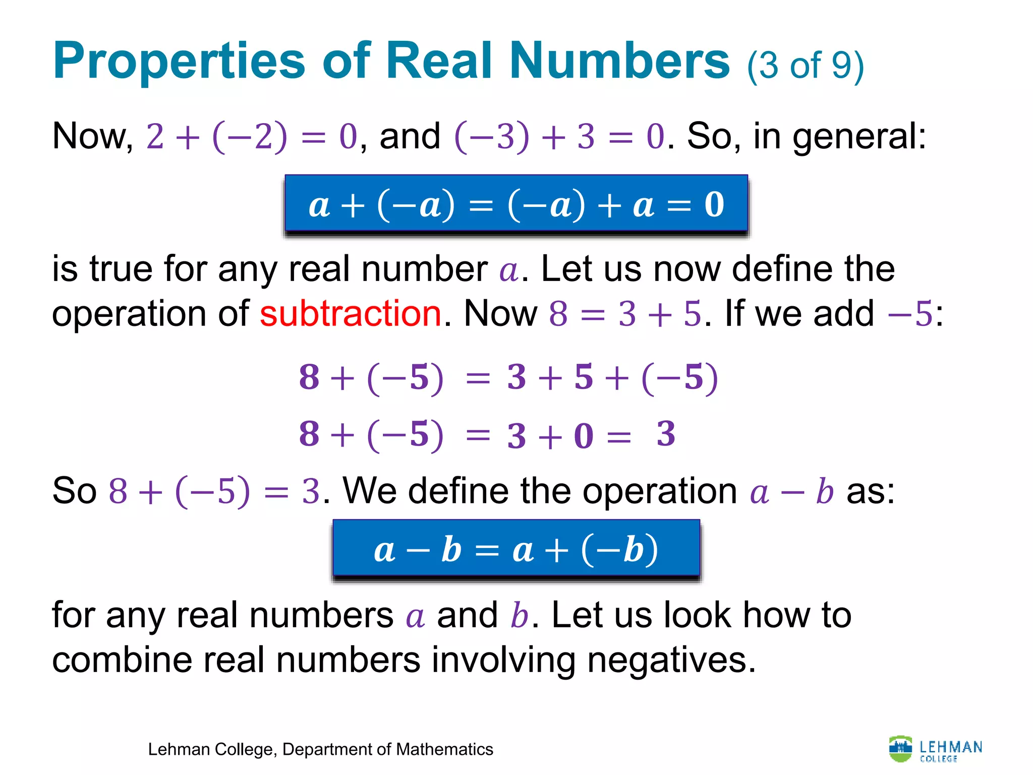 Lesson 1: The Real Number System | PPTX