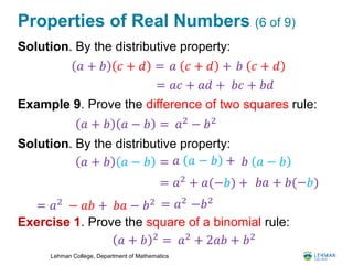 Lesson 1: The Real Number System | PPTX