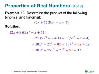 Lesson 1: The Real Number System | PPTX