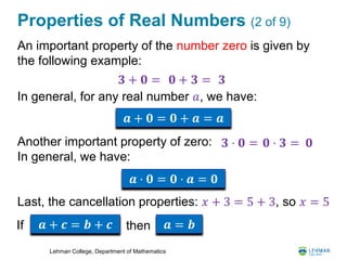 Lesson 1: The Real Number System | PPTX