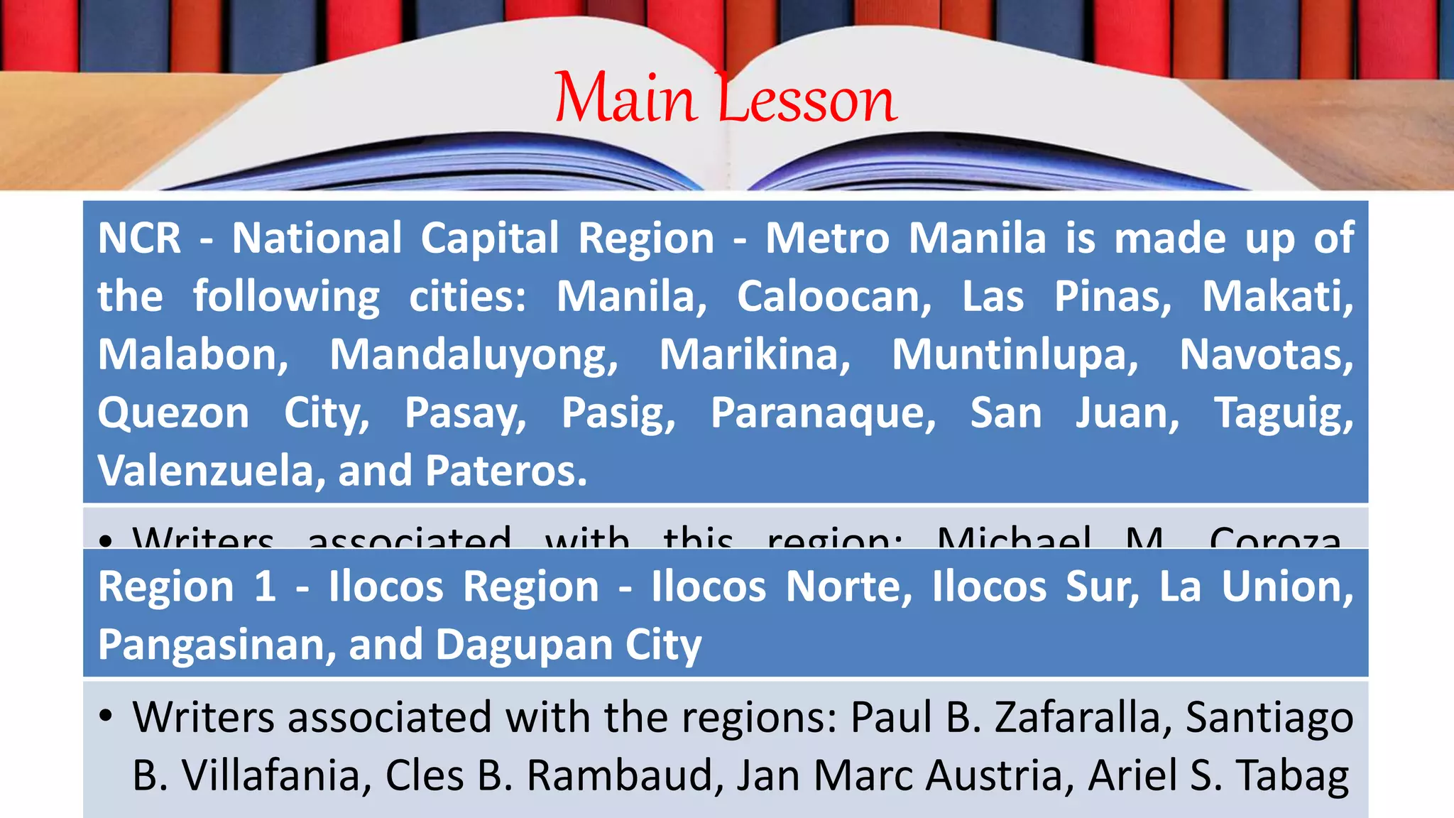 LESSON 1-THE REGIONAL APPROACH TO READING PHILIPPINE LITERATURE.pptx