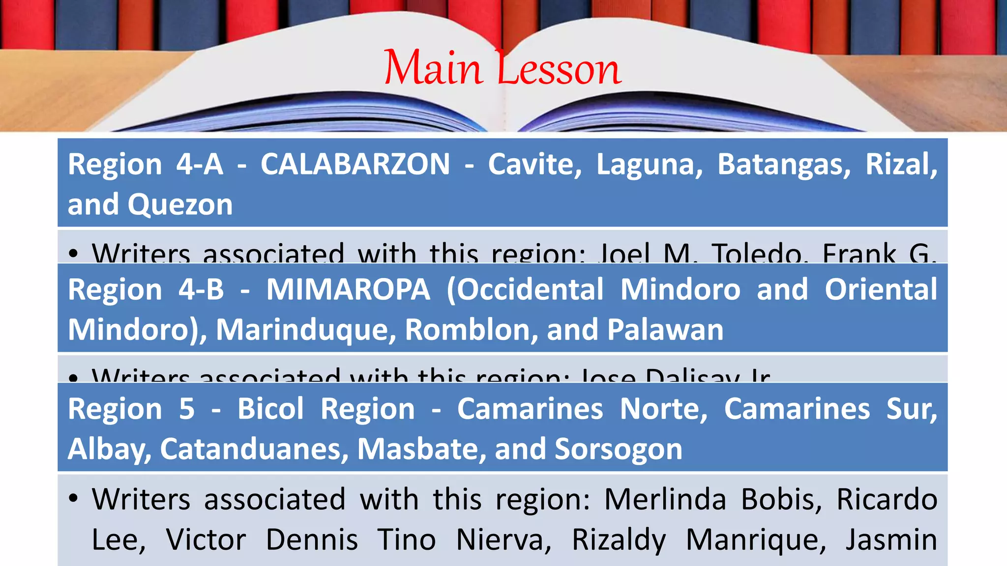 LESSON 1-THE REGIONAL APPROACH TO READING PHILIPPINE LITERATURE.pptx