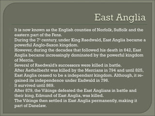 Lesson 1 - The Structure of Anglo-Saxon England | PPT