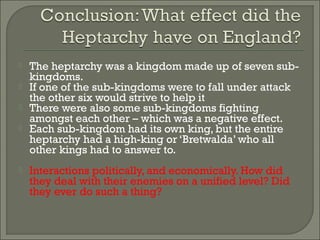 Lesson 1 - The Structure of Anglo-Saxon England | PPT