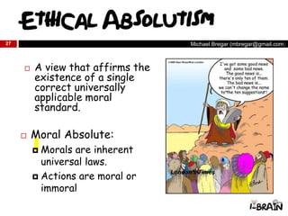 Lesson 1: Thinking about Ethics & Morality | PPTX