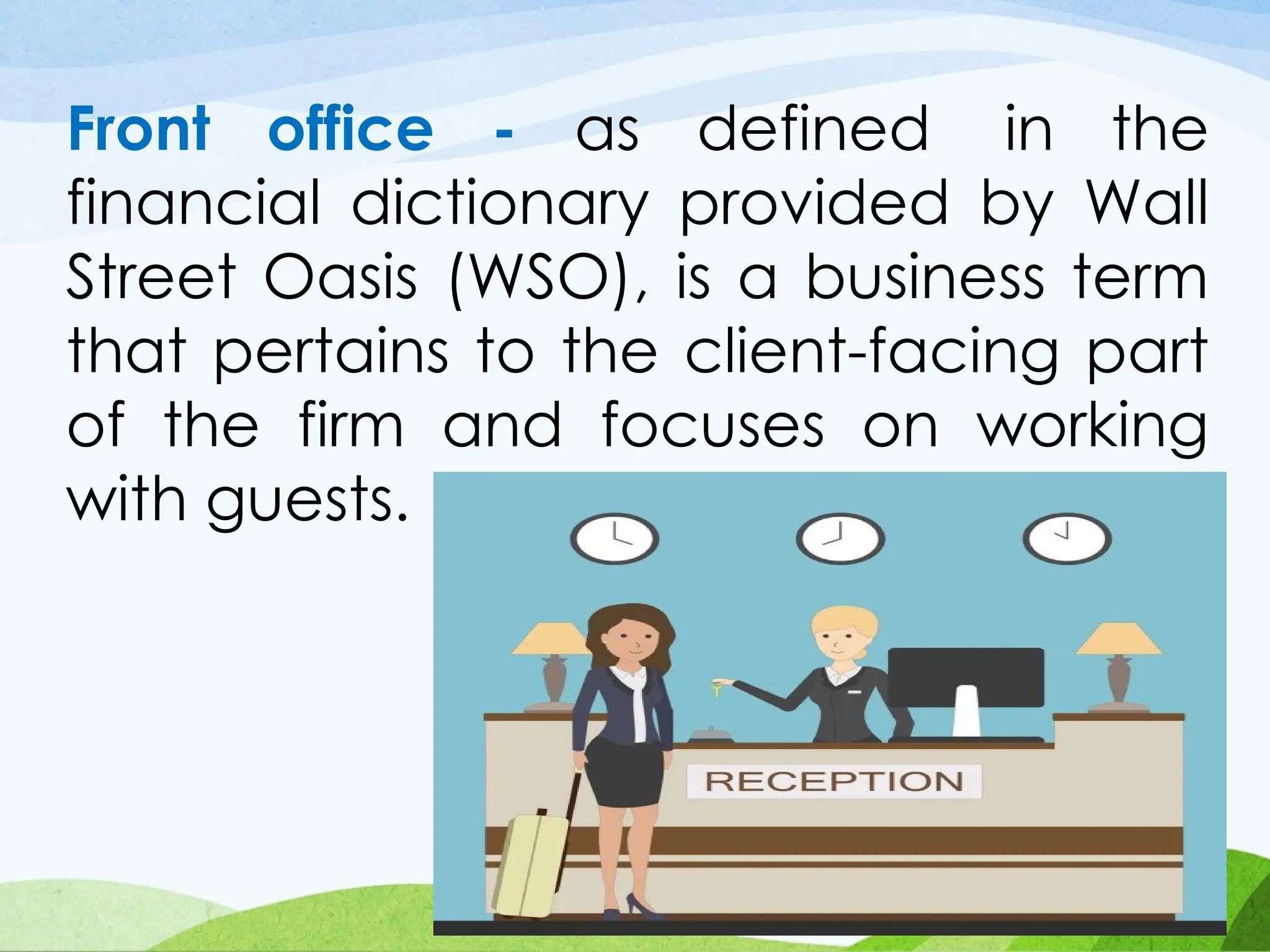 Lesson 1 - Tools and Equipment and Paraphernalia in Front Office.pptx