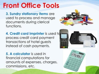 Lesson 1 - Tools and Equipment and Paraphernalia in Front Office.pptx
