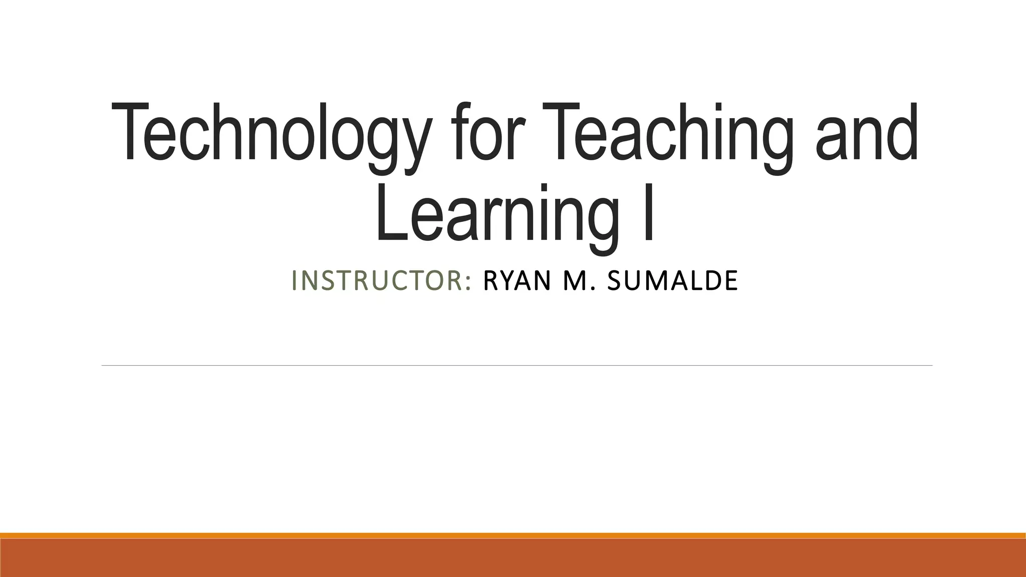 Teaching Tech Tools for LearningThis document discusses an introductory ...