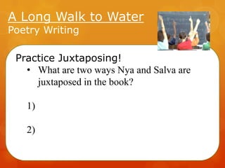 A Long Walk to Water: Lesson1 unit3 | PPTX